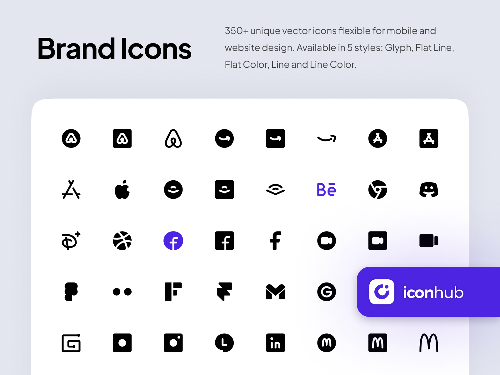 Brand Free Icon Pack from Iconhub - VisualTap